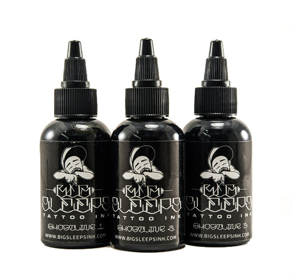 Big Sleeps Tattoo Ink - Ghostline Grey Set of 3 - InfamyArt