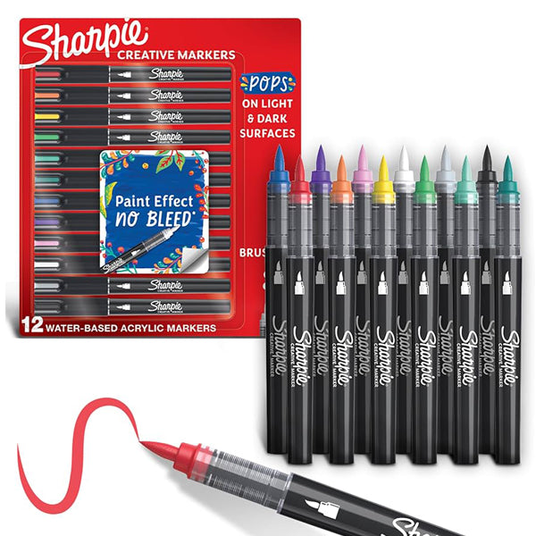 Sharpie Creative Marker Acrylic Paint Pens 12 count - InfamyArt