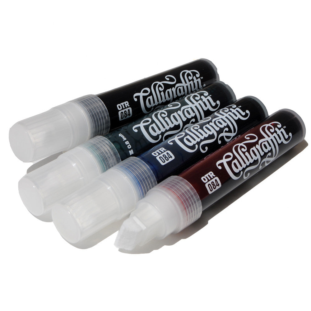 OTR .084 Calligraffiti Flowpen Ink Calligraphy Font Marker Complete Se ...